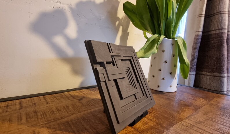 Brutalist Concrete Ennis House Tile: Frank Lloyd Wright Architecture - Etsy