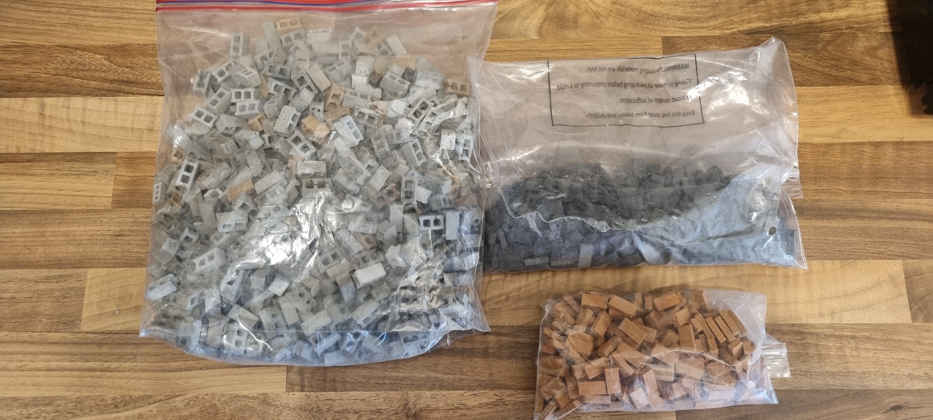 1000+ Mini Cinder Blocks Model Bricks Diorama Model Railway ...