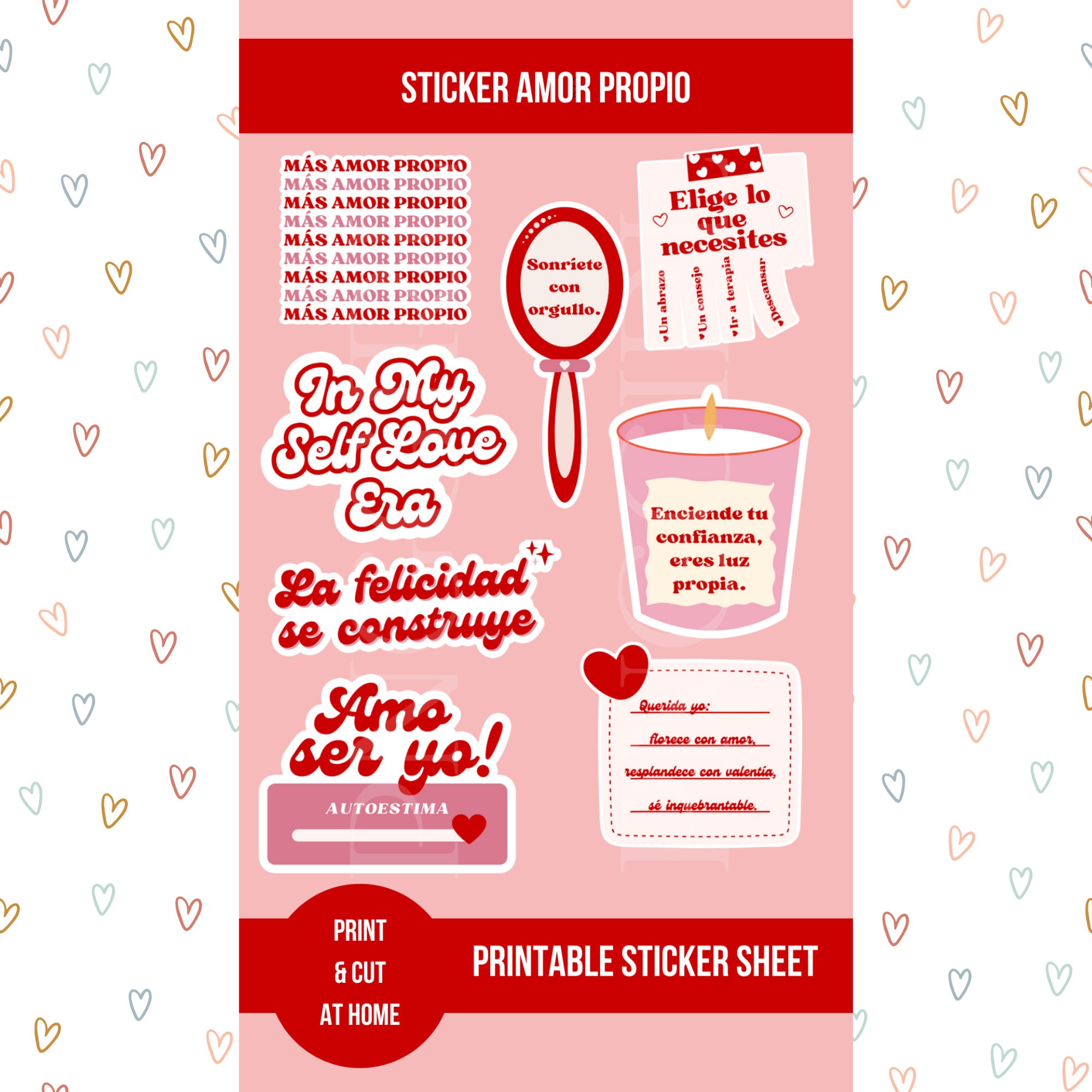 Amor Propio, Hoja De Pegatinas Latinas, Refranes Españoles, Amor Propio ...