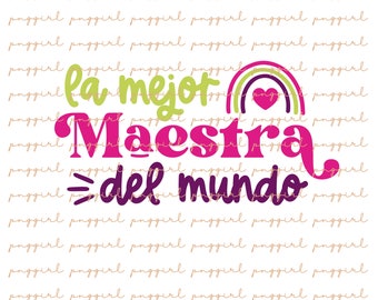 Maestra Diseño Digital, Diseño Español, Diseño Sublimación Png Español ...