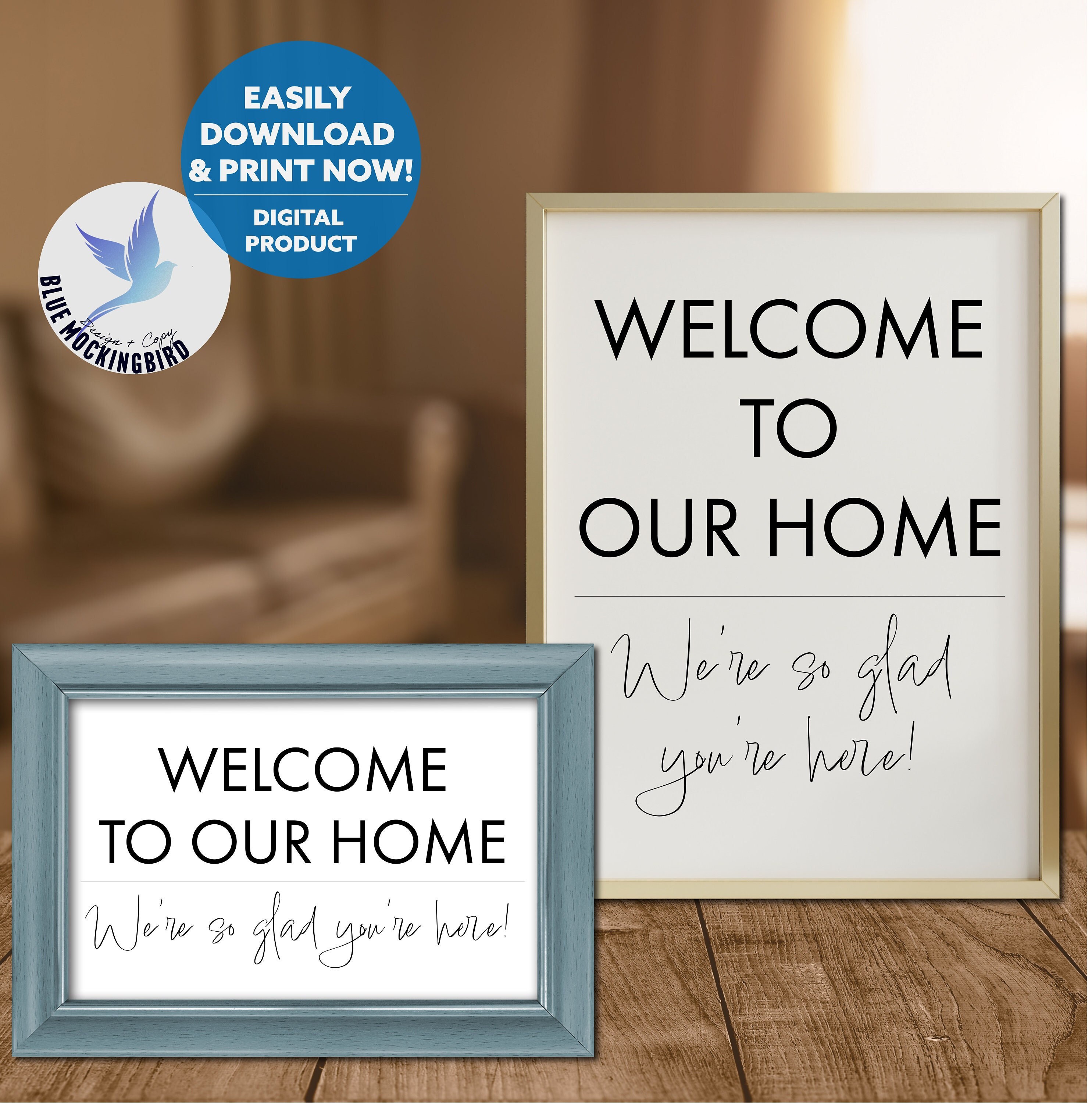 Airbnb Welcome Sign, Modern Welcome Sign, Printable Sign, Airbnb Sign ...