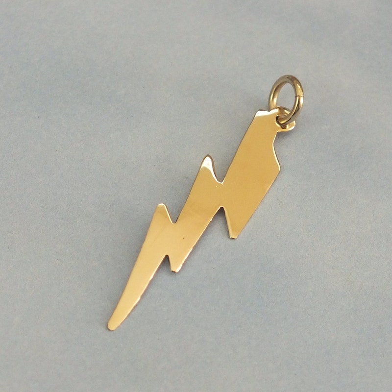Lightning Charm - Etsy