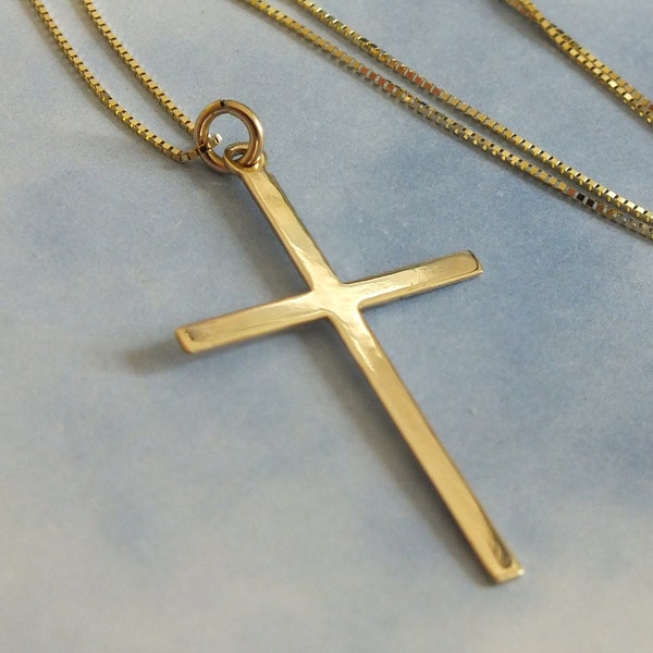 Large 14k Gold Cross - Etsy