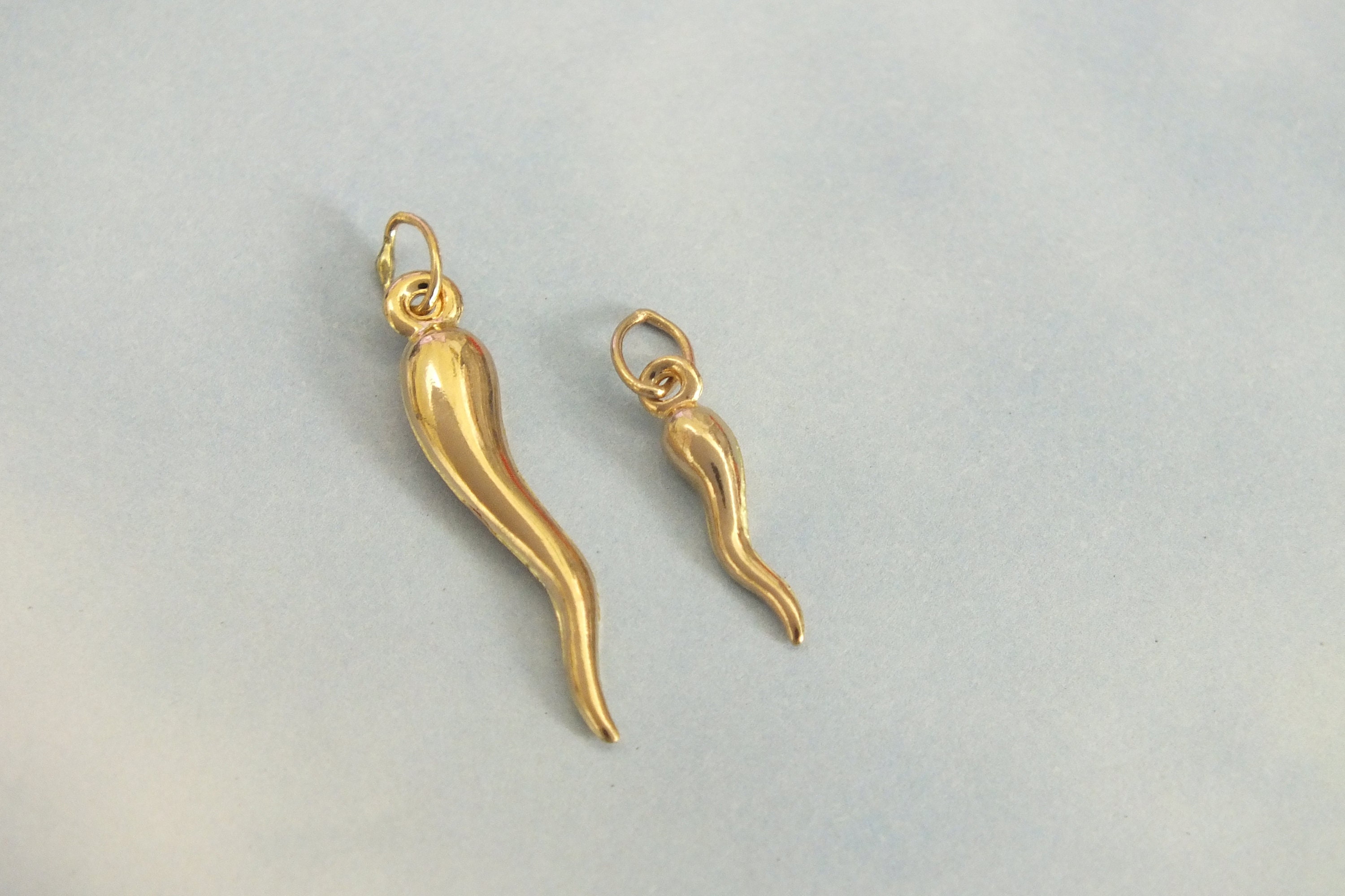 Gold Fertility Necklace 14k Solid Gold Puffed Fertility Horn - Etsy
