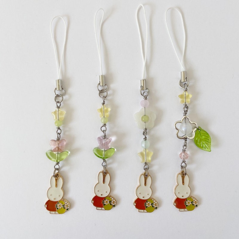 Rabbit Phone Charm - Etsy