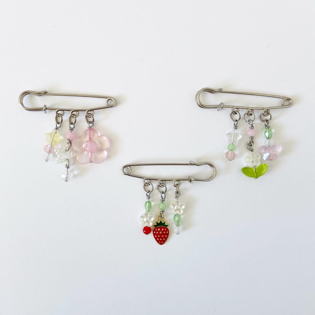 Safety Pin Accessory / Cute Bag Charm - Etsy