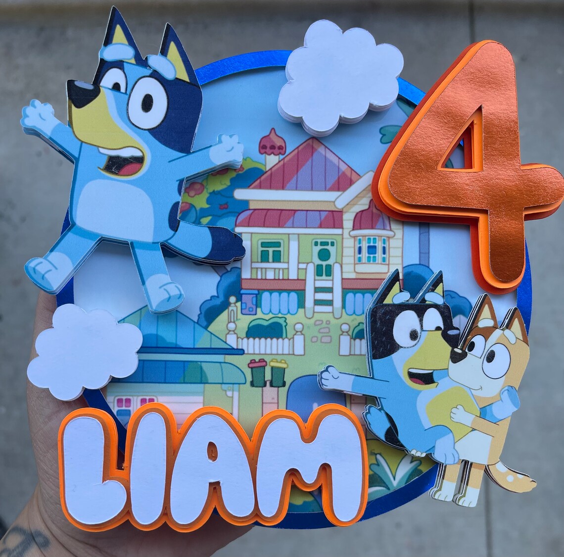 Blue Cake Topper / Bing Cake Topper - Etsy