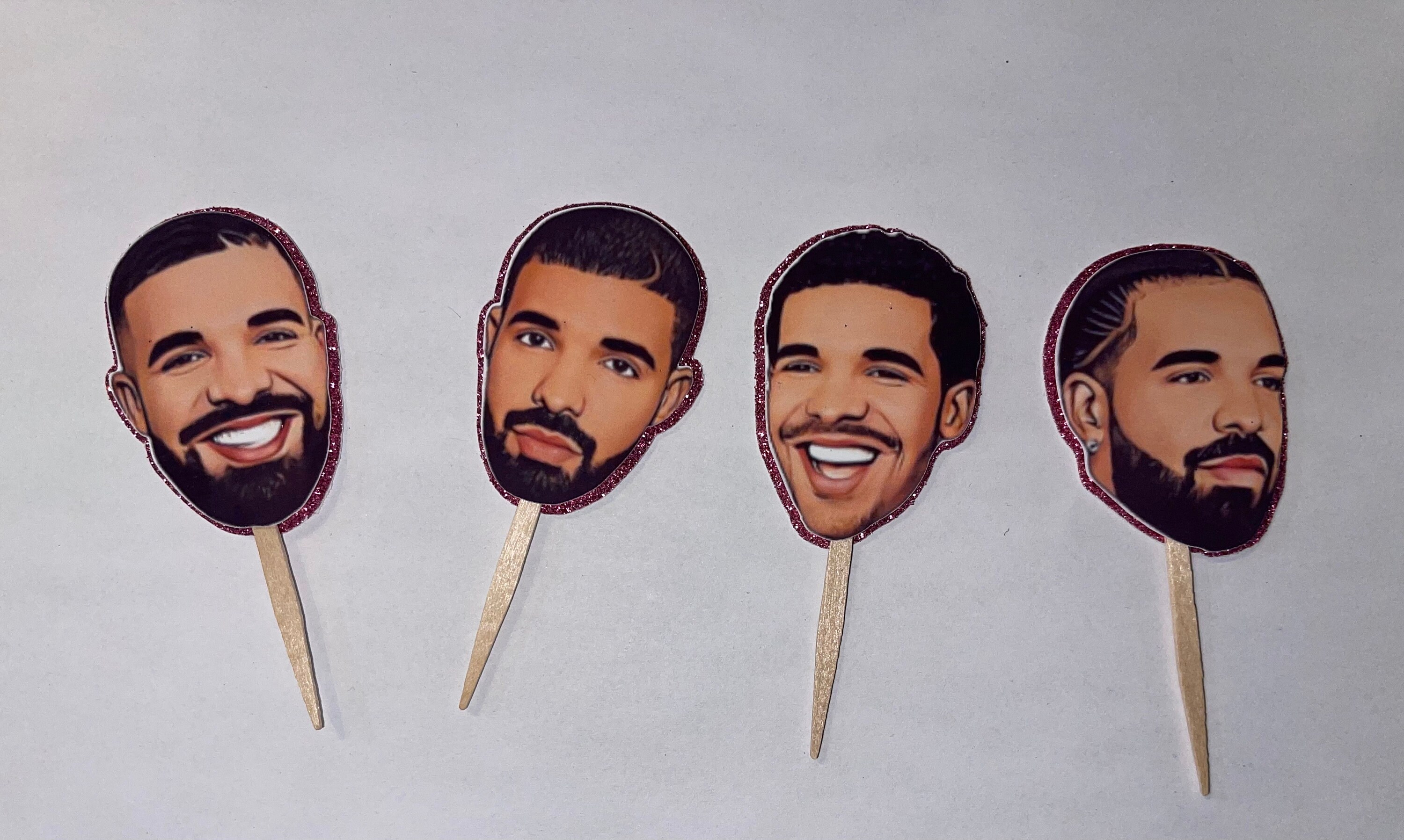 DRAKE CUPCAKE TOPPERS - Etsy