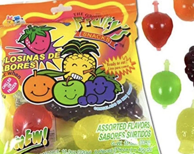 Din Don JU-C Jelly Fruit Snacks Tiktok Candy 12.6 Oz 9 Pieces per Bag ...