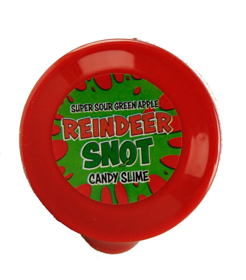 Super Sour Green Apple Reindeer Snot Christmas Candy Slime 3.5 Oz Spoon ...