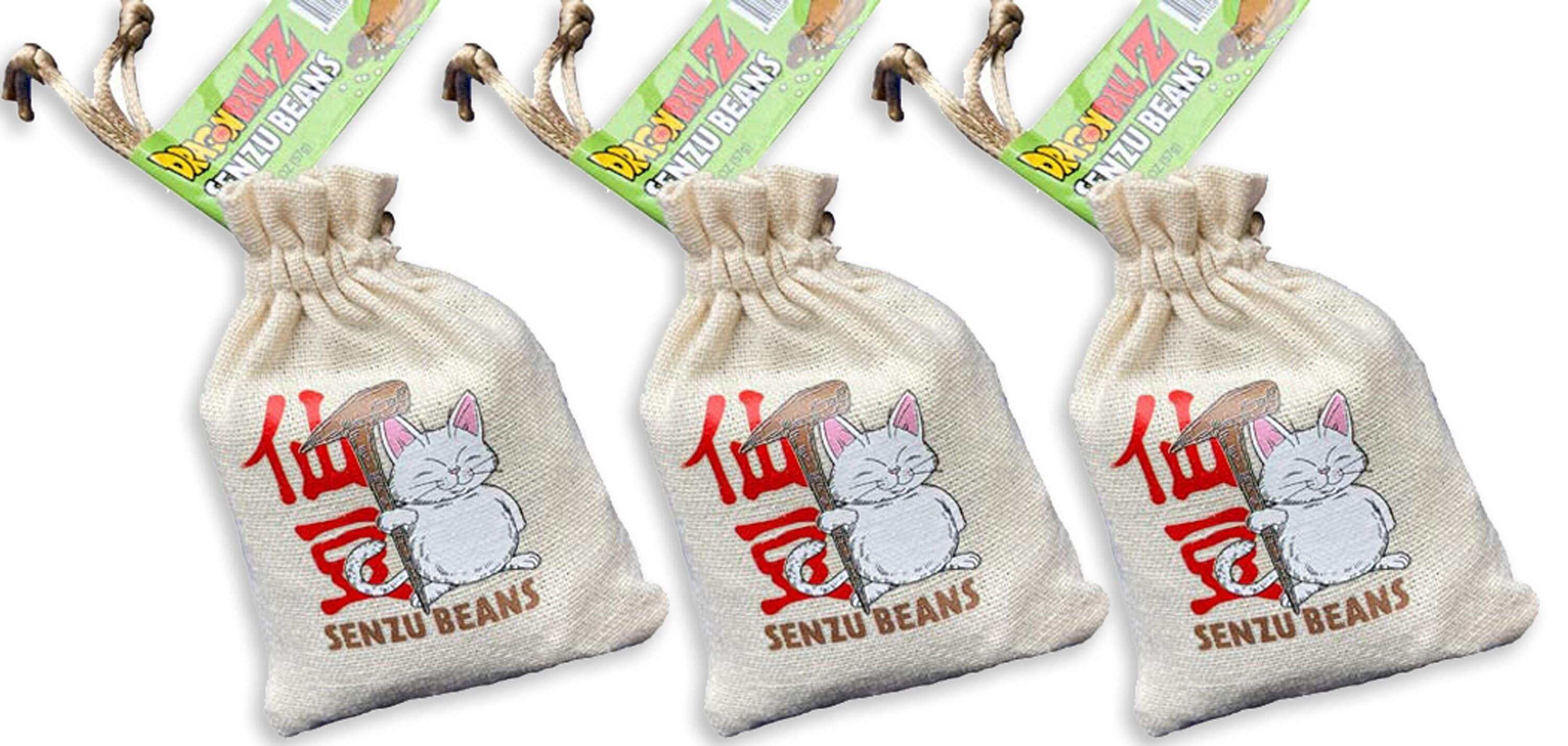 3 Pack Dragonball Z DBZ Senzu Beans Candy Korin Drawstring Bag - Etsy