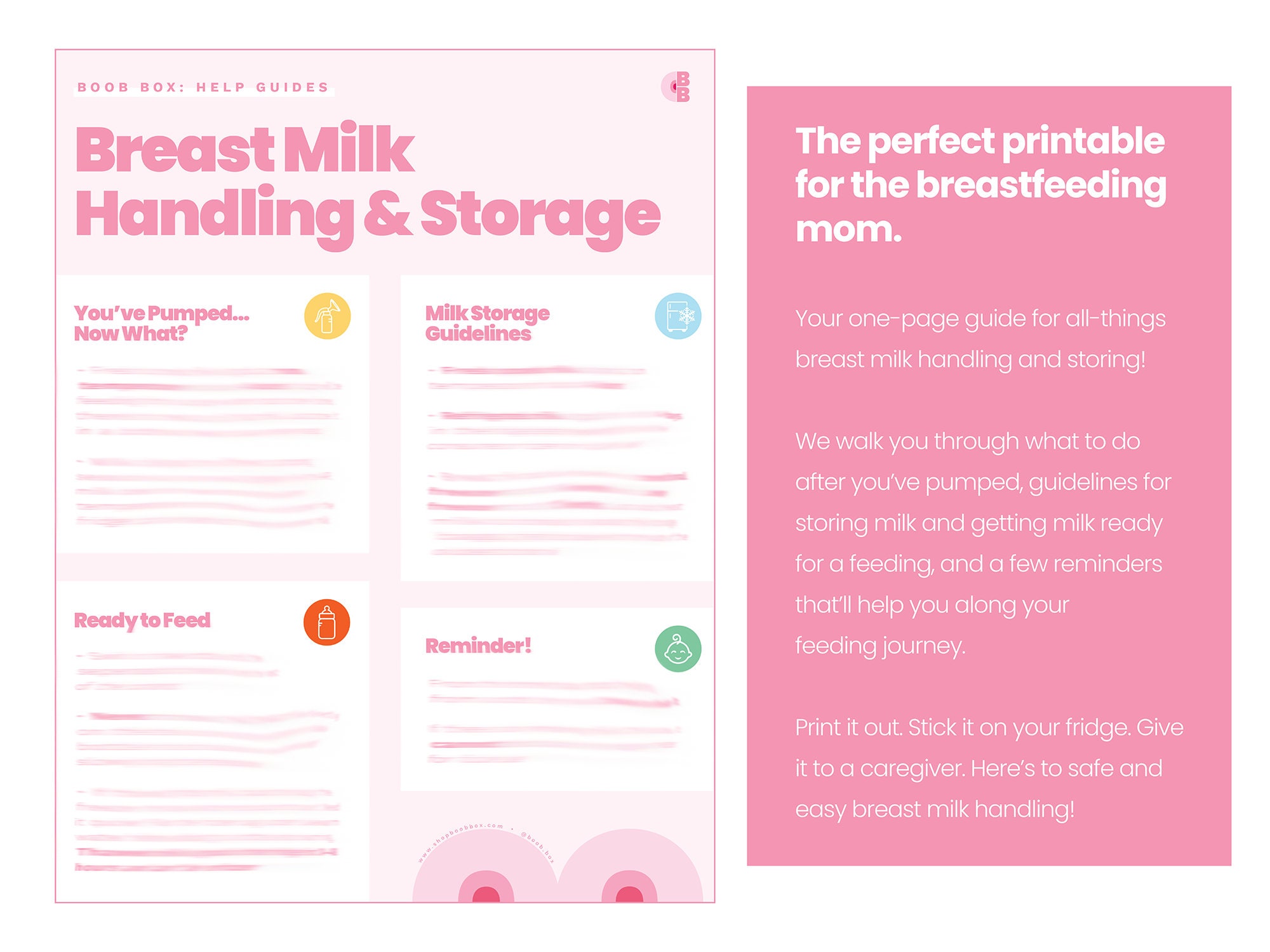 Breast Milk Handling & Storage Guidelines Printable Help - Etsy