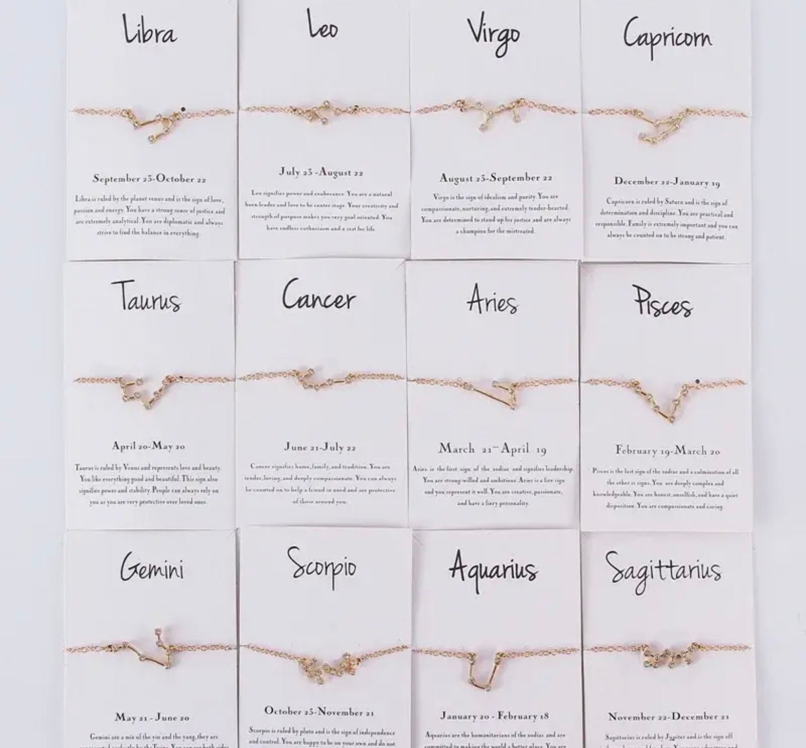 Astrology Inspired: Custom Star Sign Jewelry - Etsy