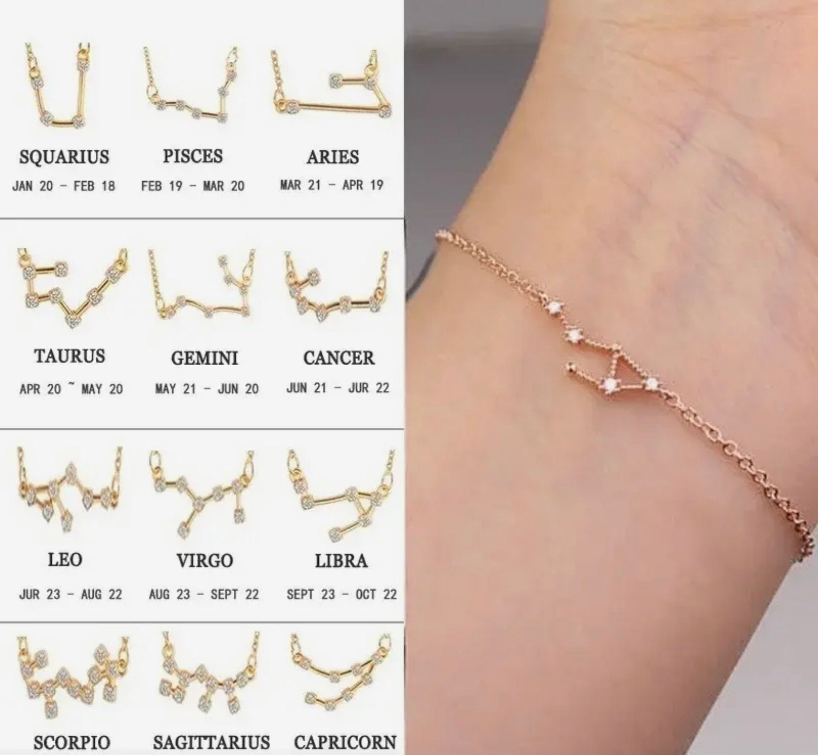 Astrology Inspired: Custom Star Sign Jewelry - Etsy