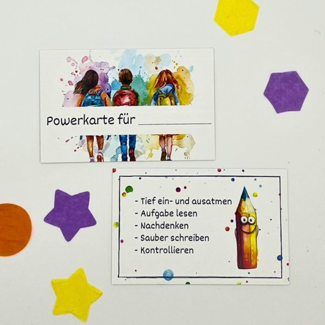 Power Card for Class Work Permitted Cheat Sheet Learning Aid for the ...
