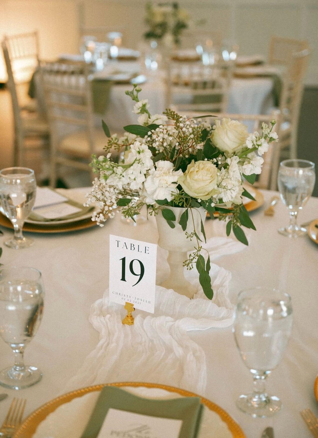 Classy Table Numbers | Digital Products for Wedding | Easy to Print | 1 ...