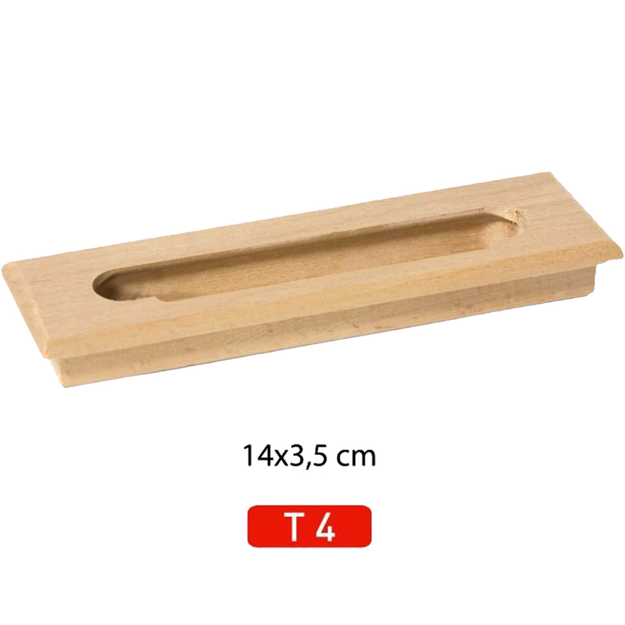 Recessed Wooden Handles, Different Sizes Available, Made of Beech Wood ...