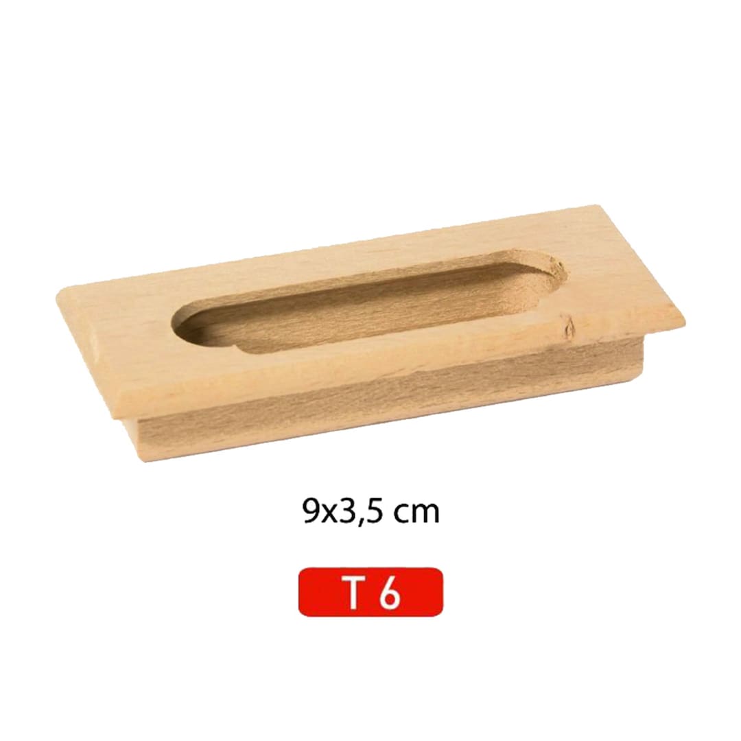 Recessed Wooden Handles, Different Sizes Available, Made of Beech Wood ...