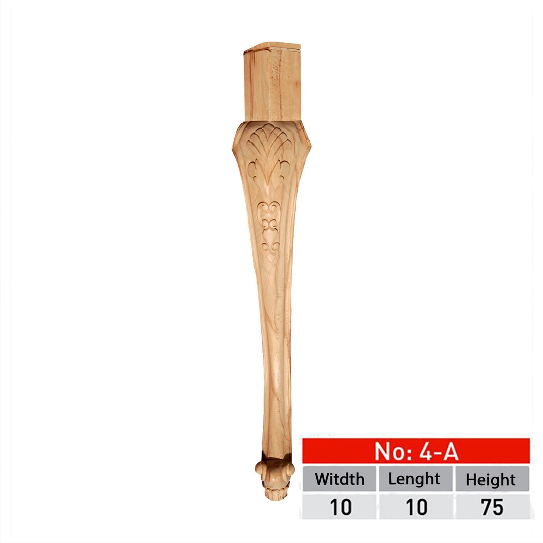 Farmhouse Wood Table Legs Kitchen Island Legs Dinner Table Legs Mid ...