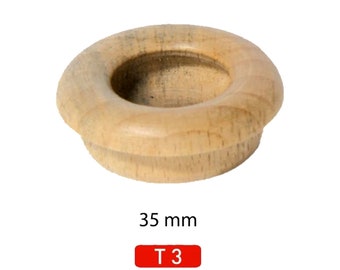 Recessed Wooden Handles, Different Sizes Available, Made of Beech Wood ...