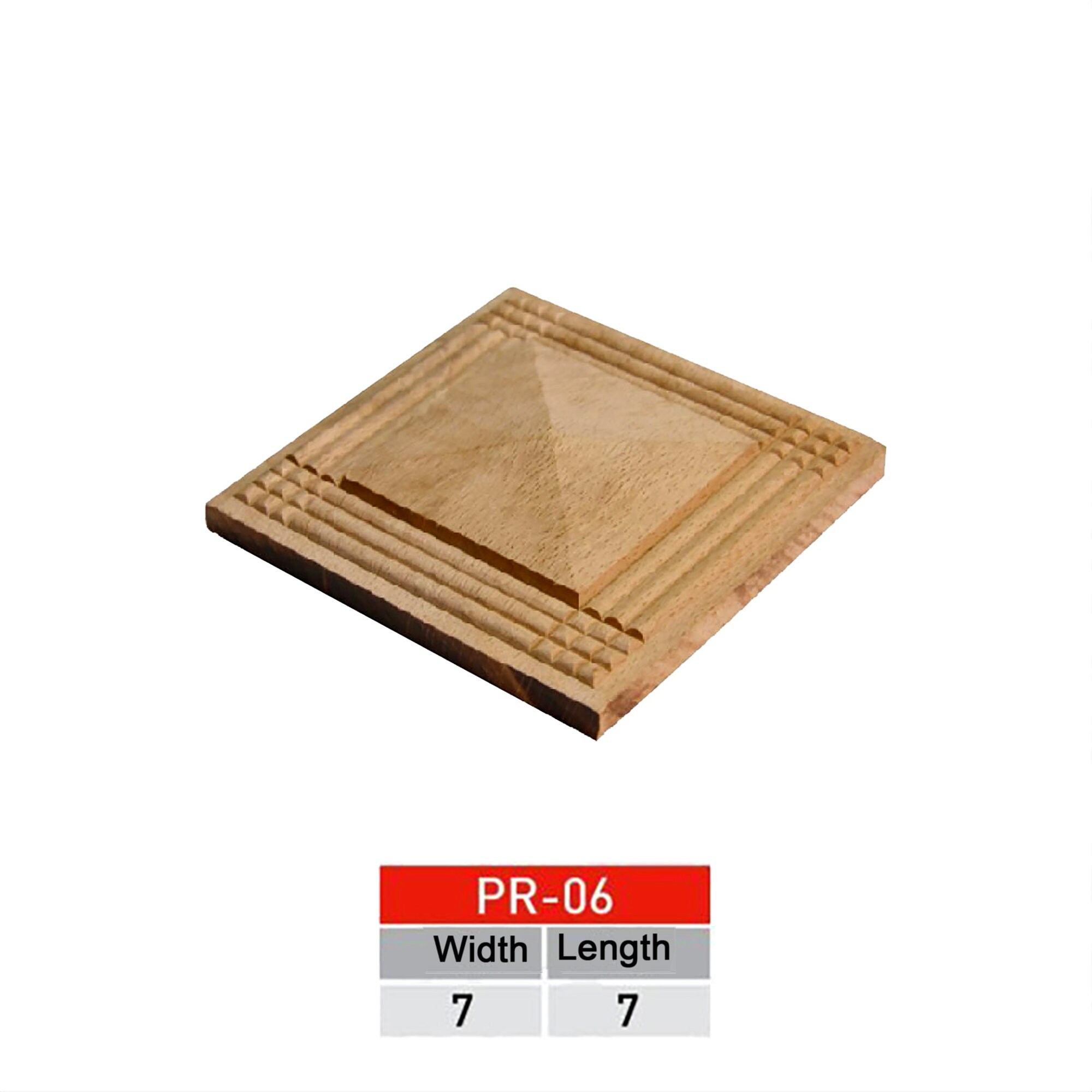 Rosette and Pyramid Decor Unpainted Wood Carved Corner - Etsy