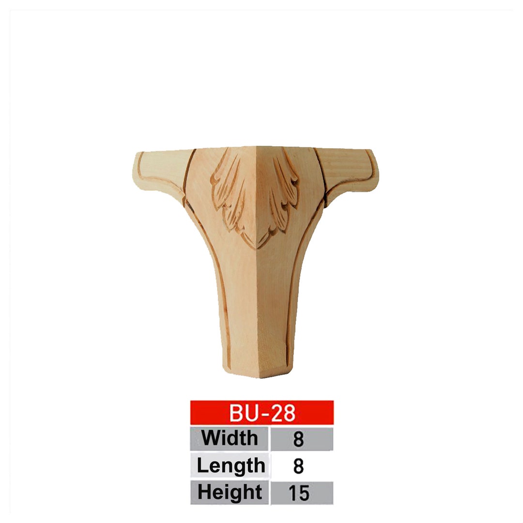 Farmhouse Wood Table Legs Kitchen Island Legs Dinner Table Legs Mid ...