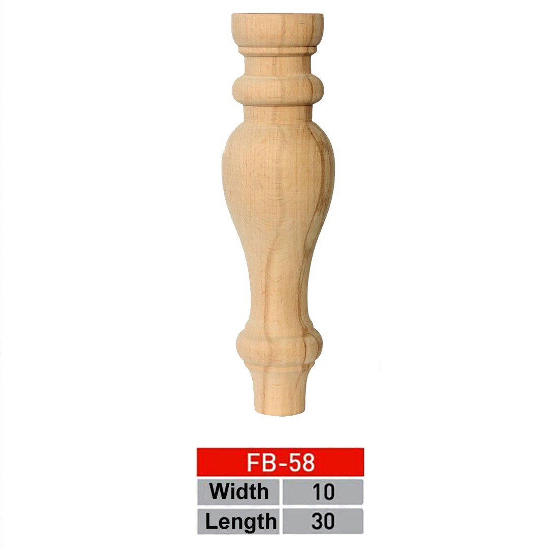 Farmhouse Wood, Table Legs, Kitchen Island Legs, Dinner Table Legs, Mid ...