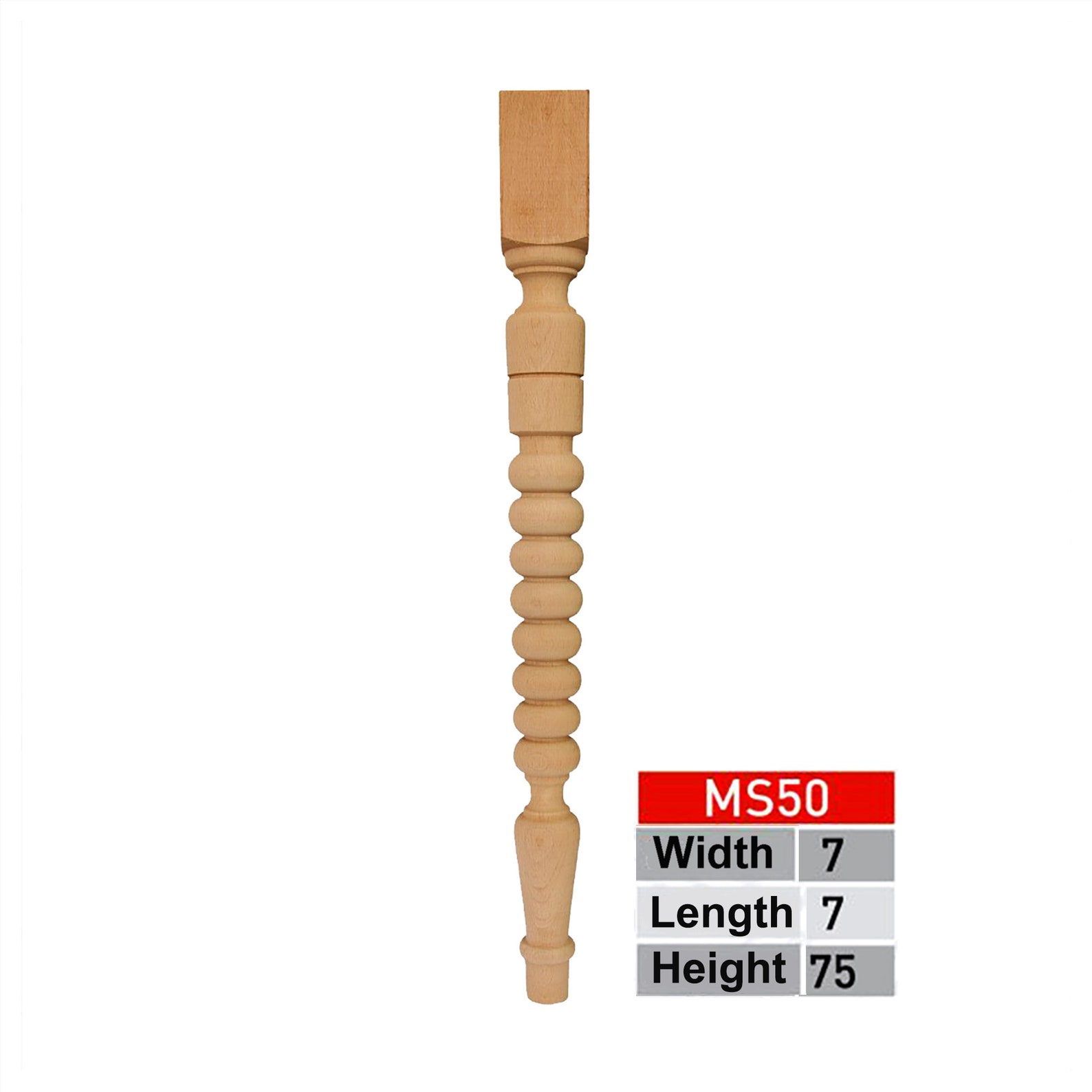 Dining Table Legs, Set of 4, Turned Table Legs, Wooden Table Legs ...