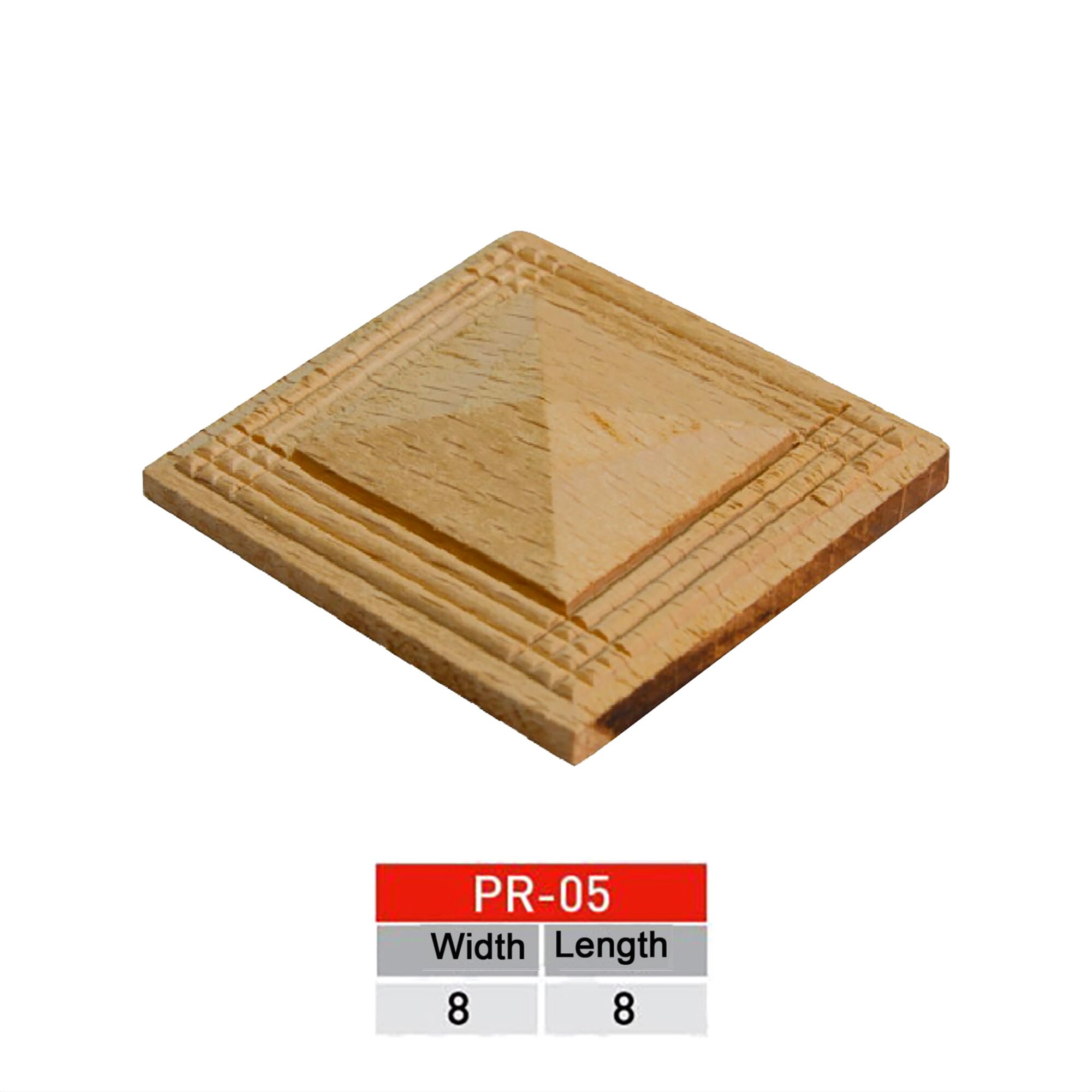 Rosette and Pyramid Decor Unpainted Wood Carved Corner - Etsy