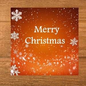 Merry Christmas Card, Happy Xmas Card, Printable Festive Card, Digital ...