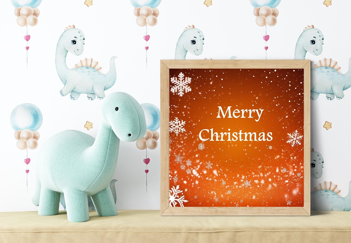 Merry Christmas Card, Happy Xmas Card, Printable Festive Card, Digital ...