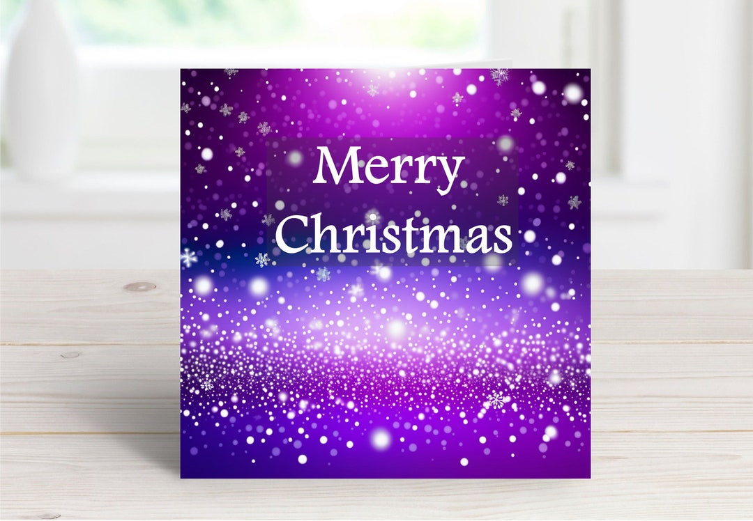 Merry Christmas Card, Happy Xmas Card, Printable Festive Card, Digital ...