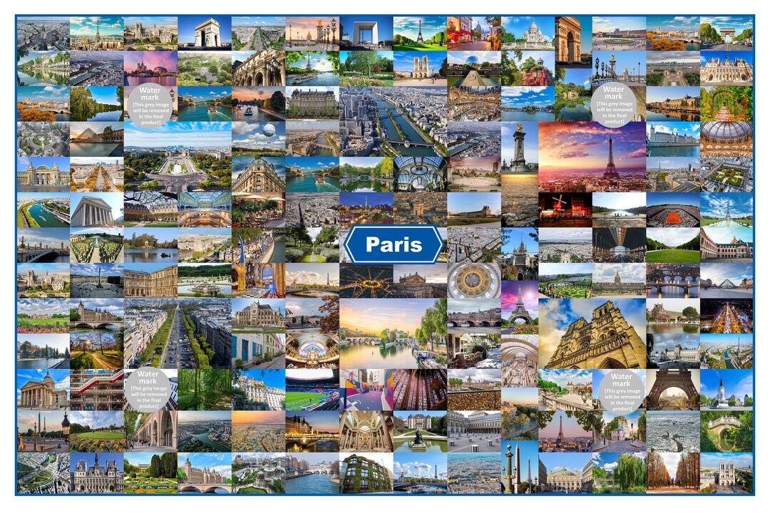 Cartel de París, Hermosa Francia, Imágenes de la ciudad en el Sena ...