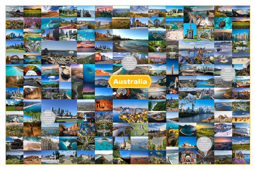 Beautiful Australia Poster, Images of Aussie, Large Colourful Straya ...