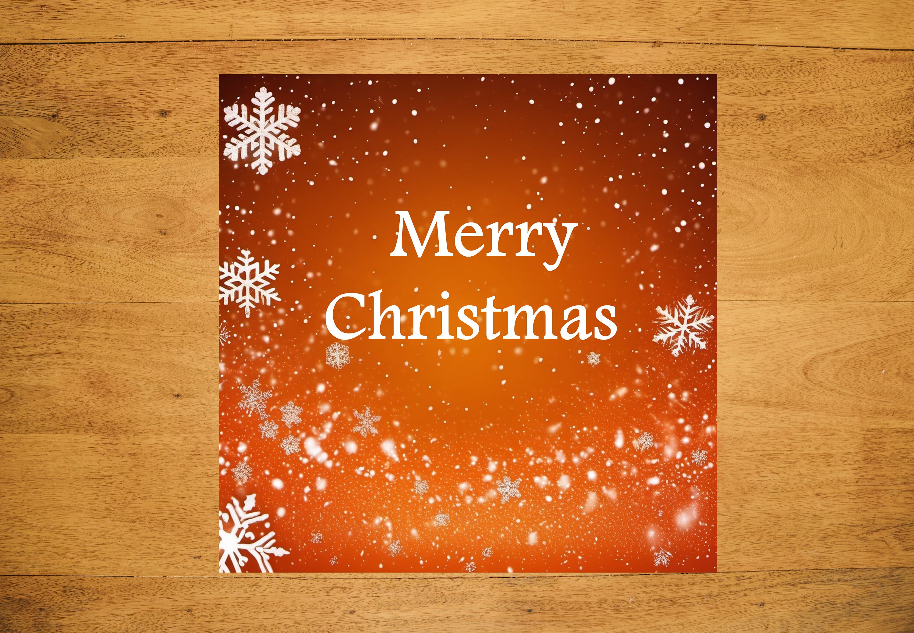 Merry Christmas Card, Happy Xmas Card, Printable Festive Card, Digital ...