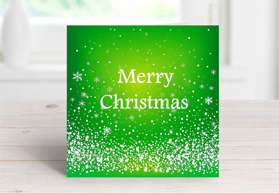 Merry Christmas Card, Happy Xmas Card, Printable Festive Card, Digital ...