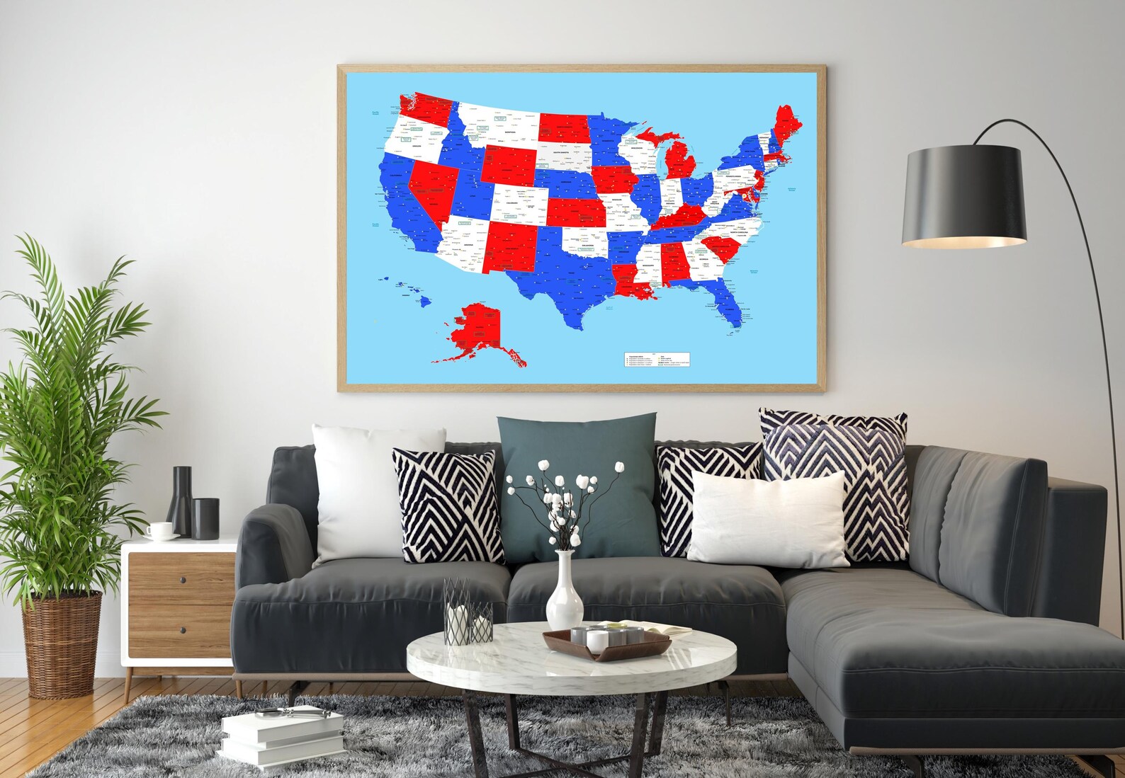 USA Map, Detailed Map of United States of America, Largest US Cities ...
