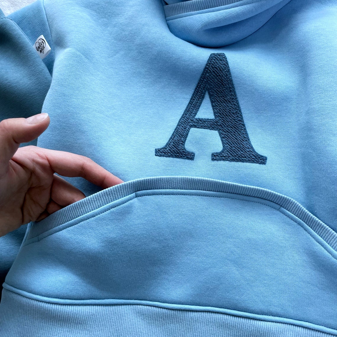 Personalized Name Baby Sky Blue Suit | Custom Initial Sweater ...