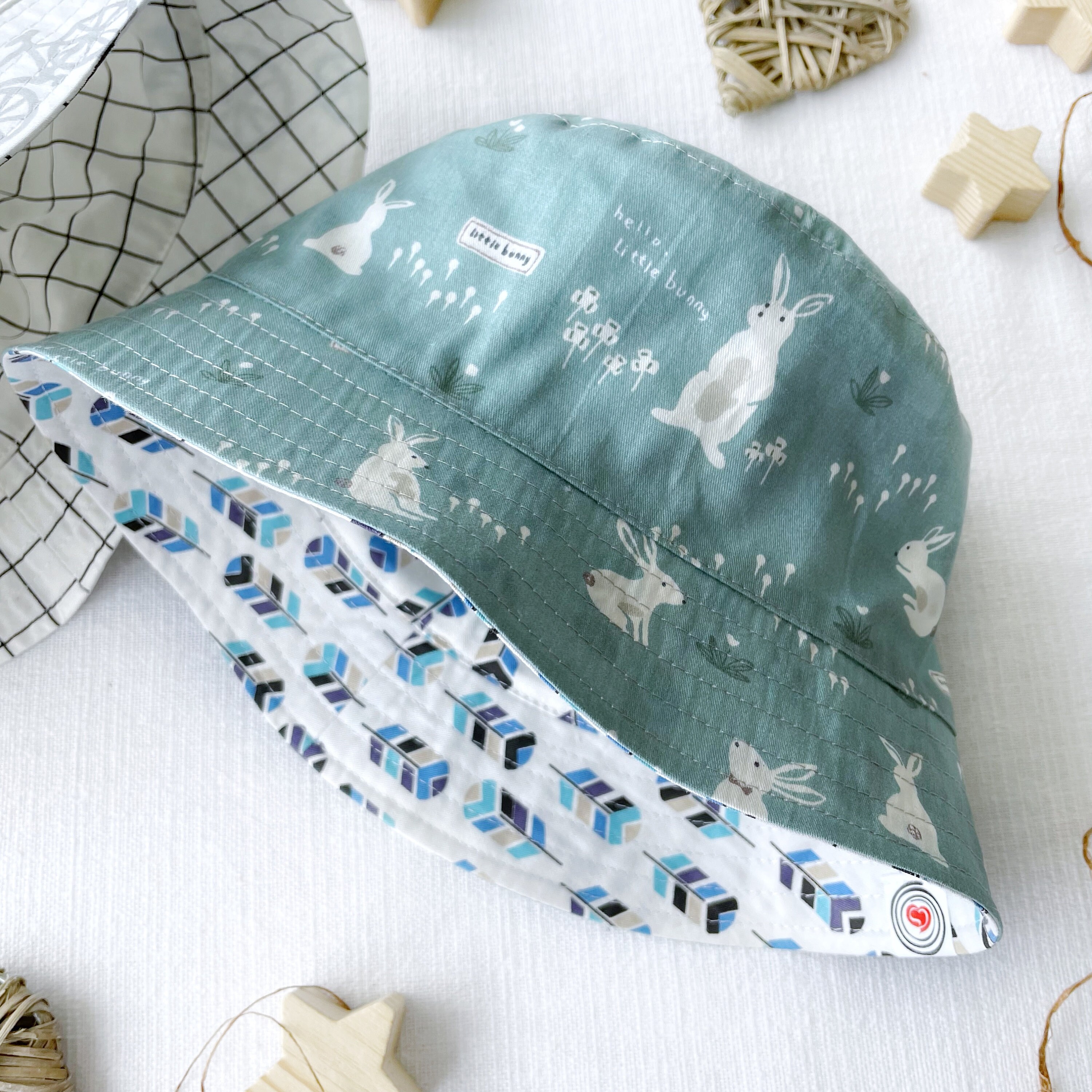 Baby Sun Hat | Bike Bucket Hat | Bunny Summer Hat | Reversible Sun Hat ...