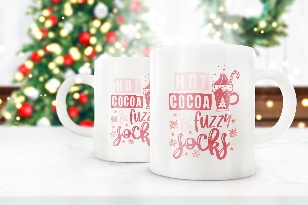 Christmas Hot Cocoa Mug, Christmas Gift, Holiday Hot Cocoa Mugs ...