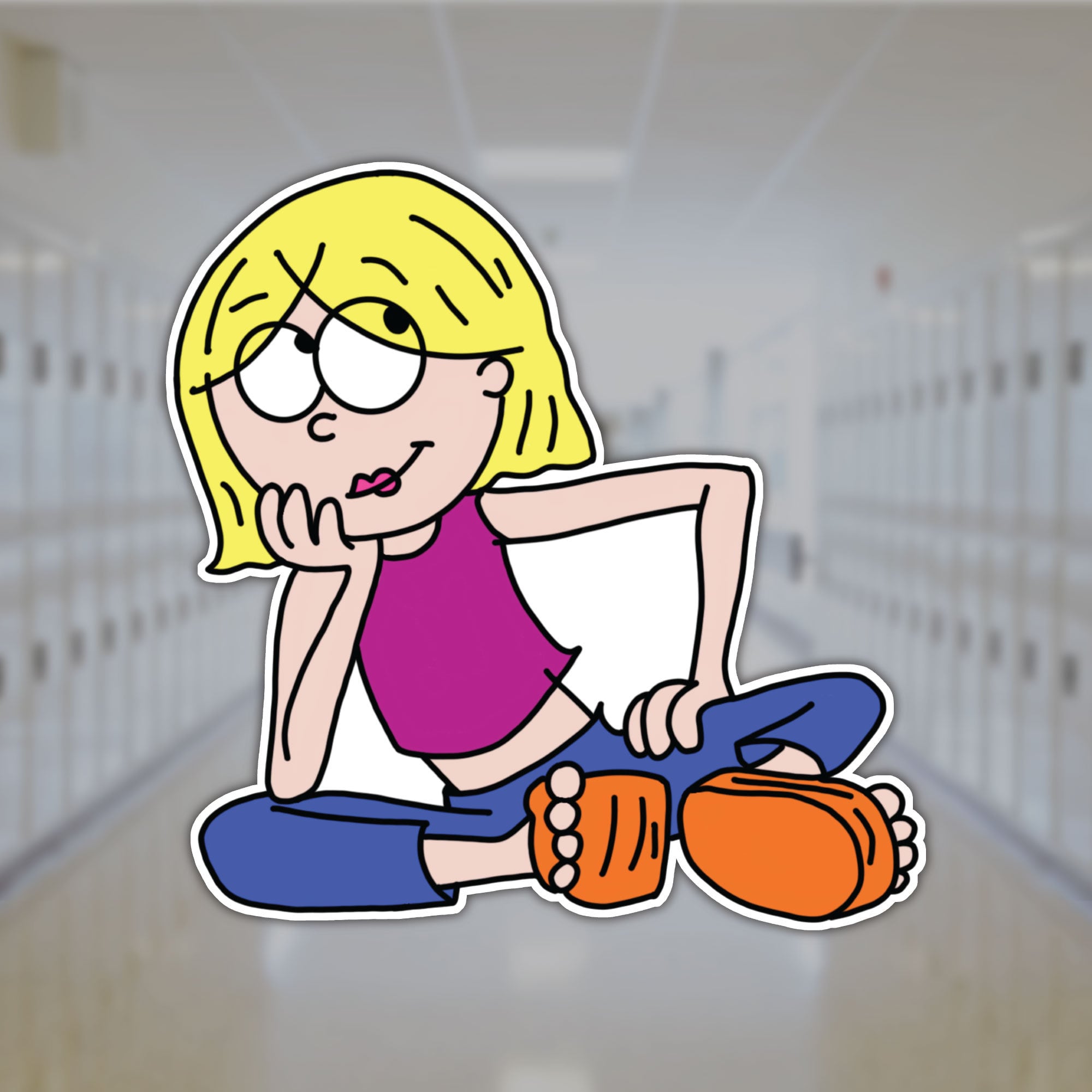 Lizzie Mcguire Cartoon Vinyl Sticker Disney Inspired Water - Etsy