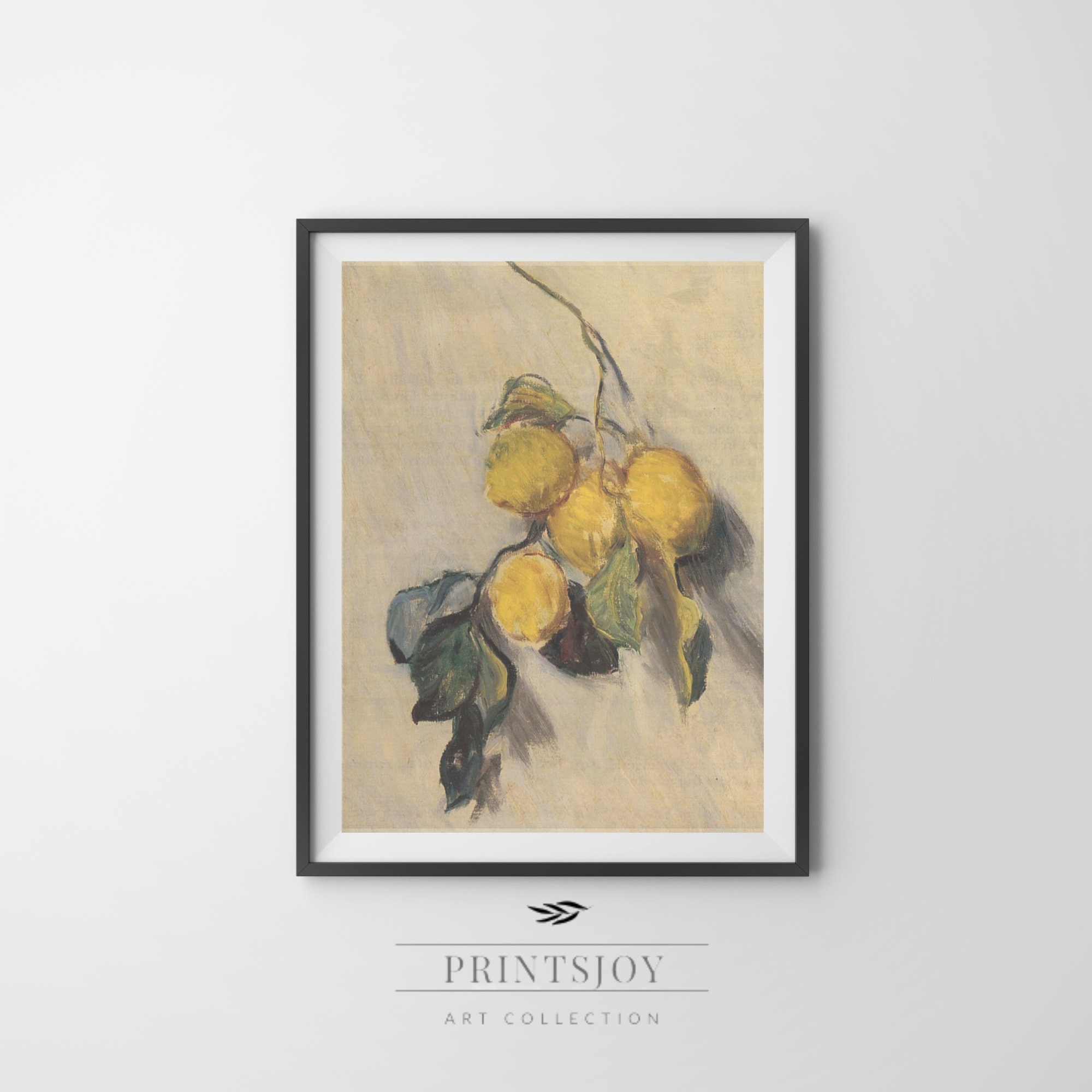 Lemon Art Prints | Fruit Printable Art|kitchen Decor| Vintage Digital ...