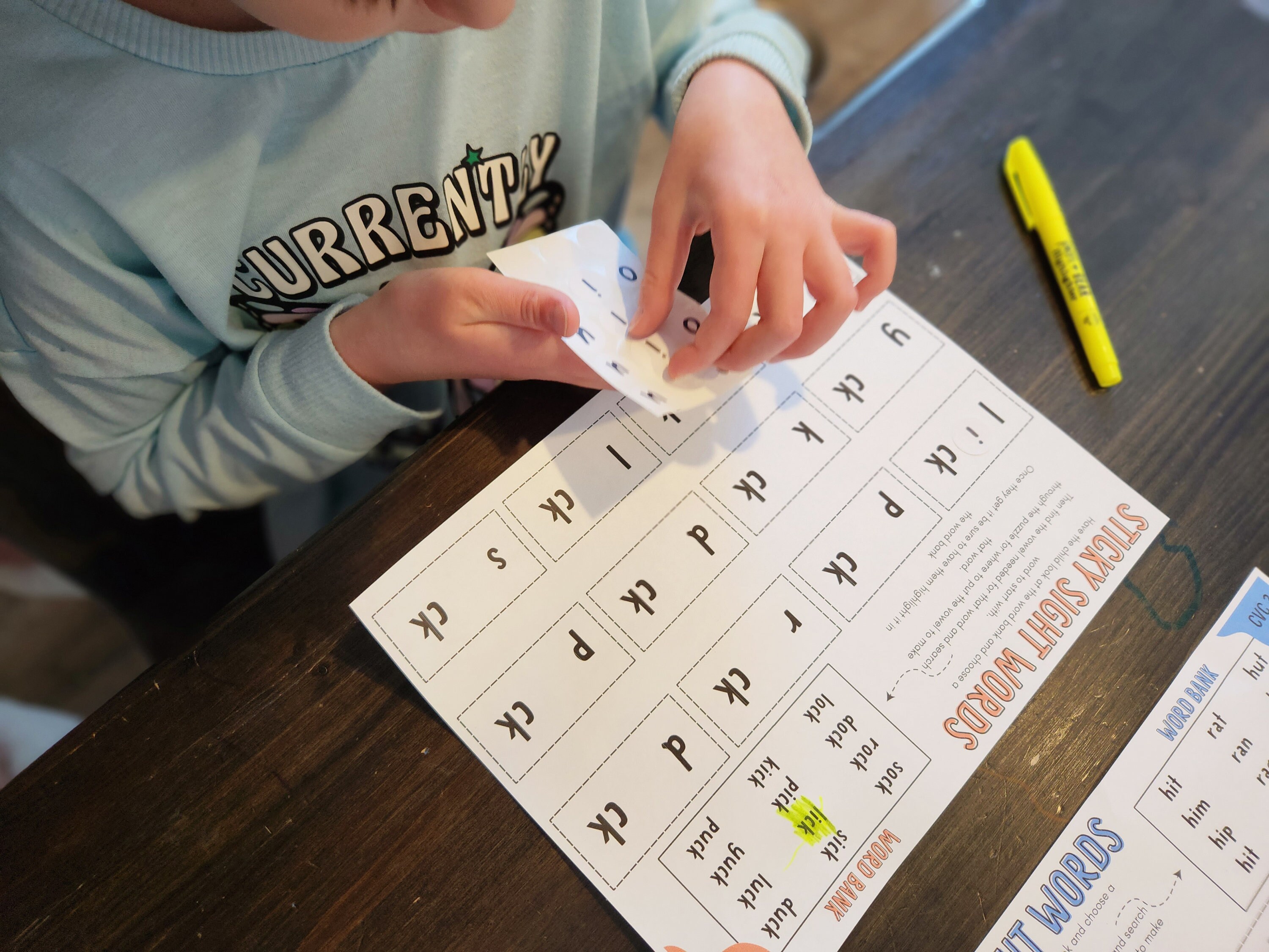 Sticky Sight Words Game Kindergarten Printable, Learn to Read, Reading ...