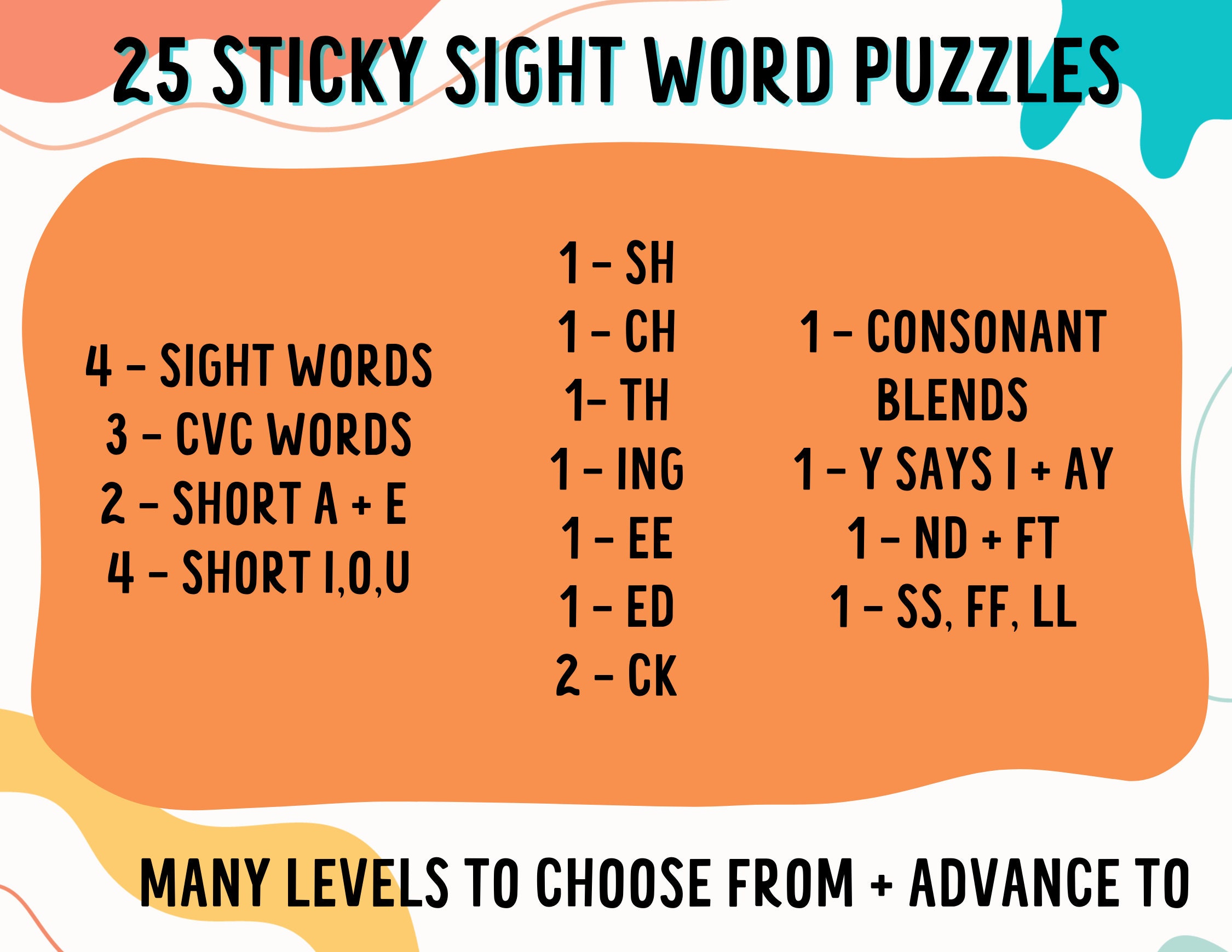 Sticky Sight Words Game- Kindergarten Printable, Learn to Read, Reading ...