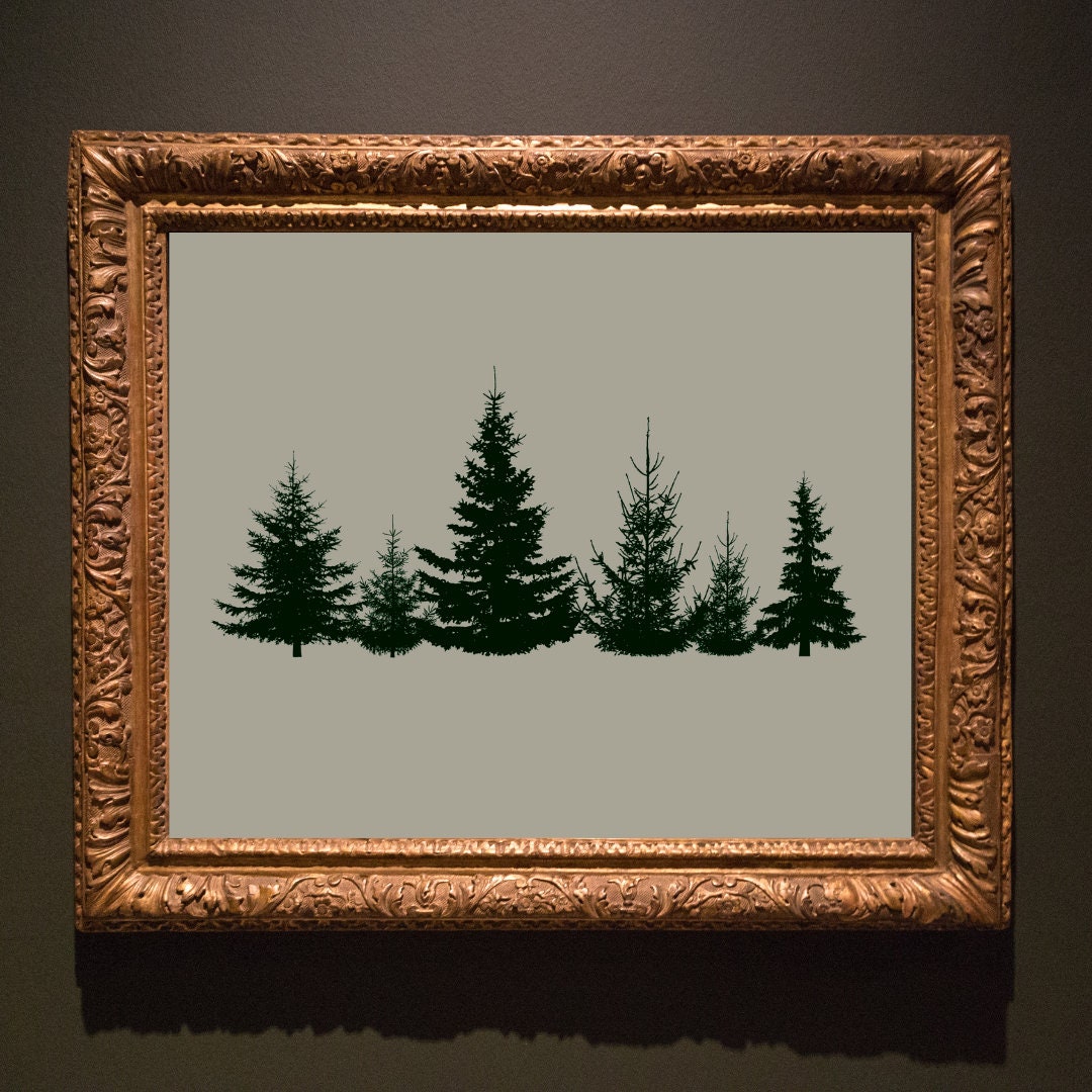 Minimal Tree Art, Downloadable, Printable, Digital Art - Etsy