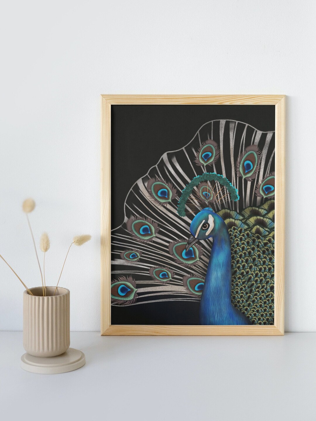 DIGITAL Peacock Print 8x10 PNG - Etsy