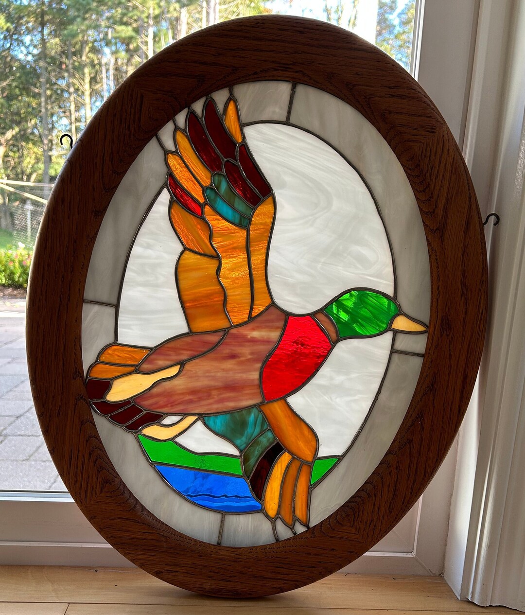Set of Stained Glass Mallard Ducks - Etsy
