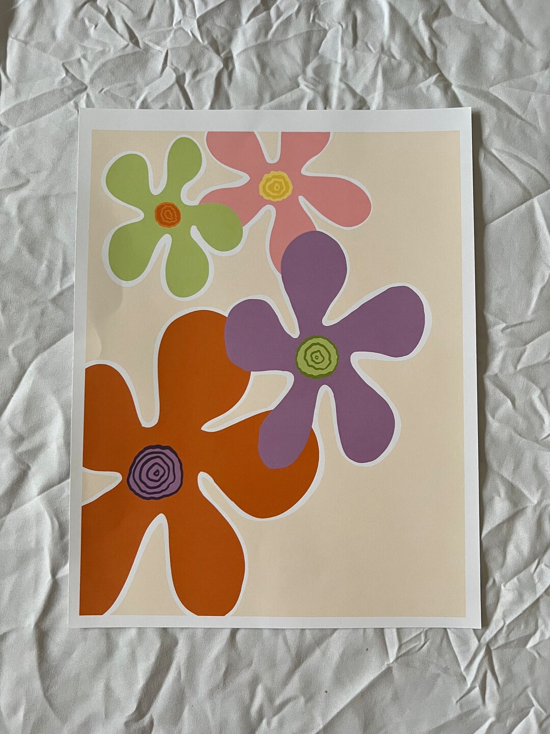 Colorful Flower Art Print - Etsy