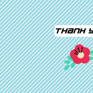 Folding Thank You Card Printable Set - Etsy