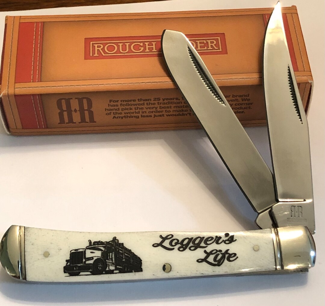 LOG TRUCK Picture With “loggers Life” on Front Handle.. NEW in Box… 2 ...